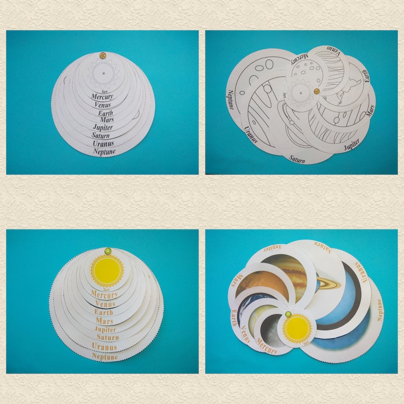 Space: Solar System and Order of the Planets - Etsy