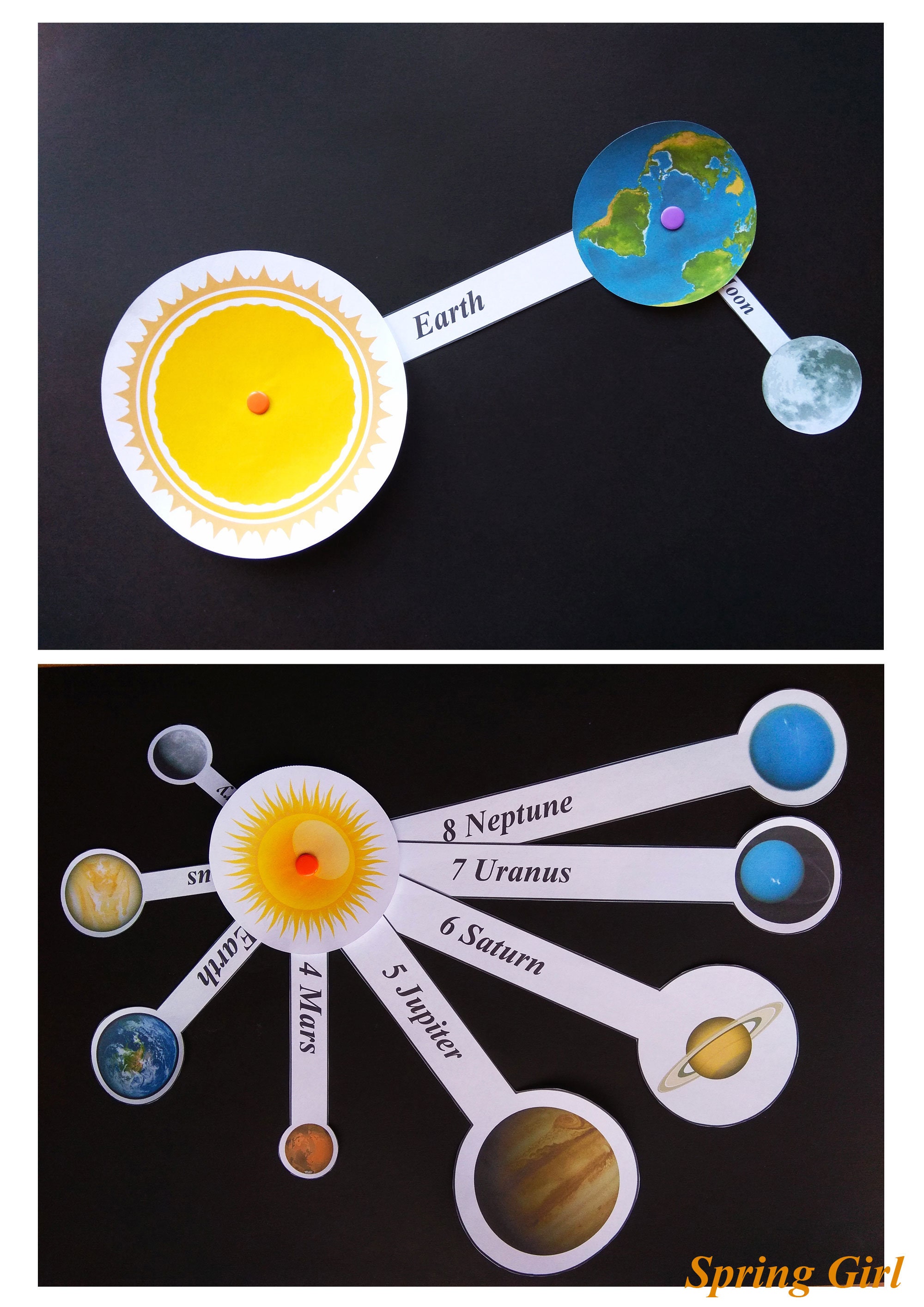 Space: Planets and Solar System Models - Etsy