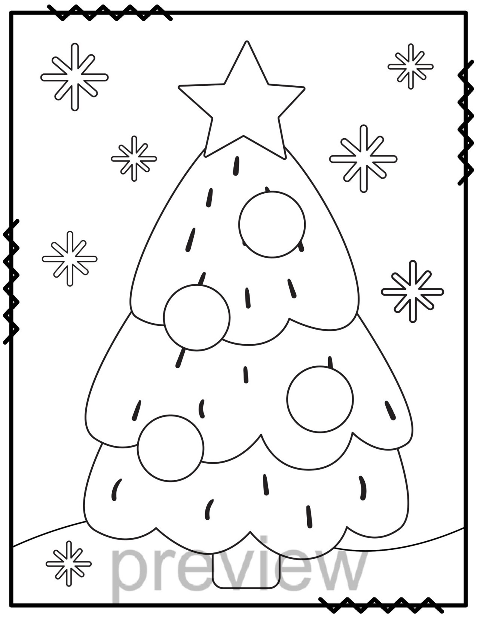 Christmas Animals Coloring Pages Printables for Kids | Winter Coloring ...