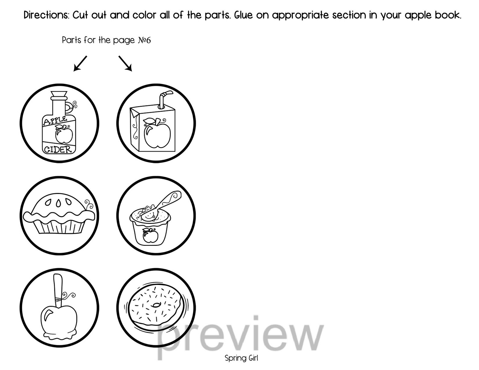Apple Life Cycle Mini Book Apple Day Lesson Unit Apple Unit Study Fall ...