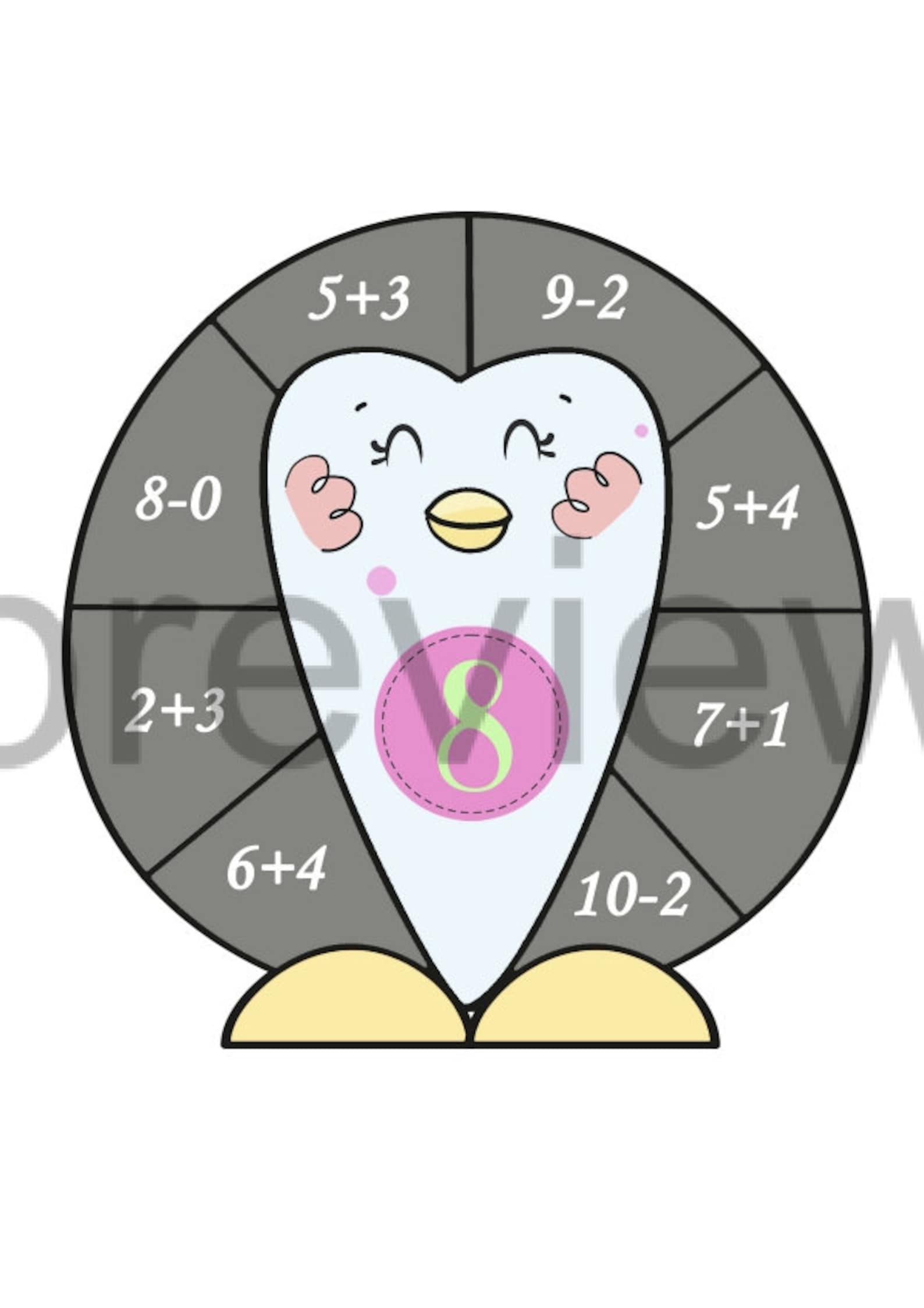 Winter Penguins Counting Cards • Penguins Clip Cards •winter Theme ...