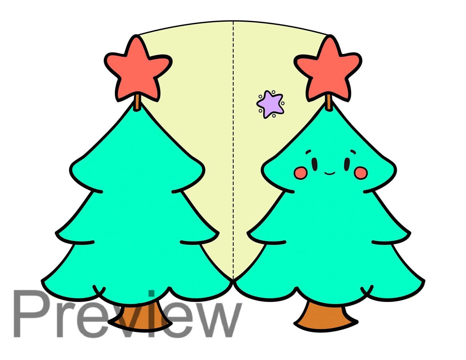 Christmas Paper Cards | Printable Templates | Christmas Activities for ...