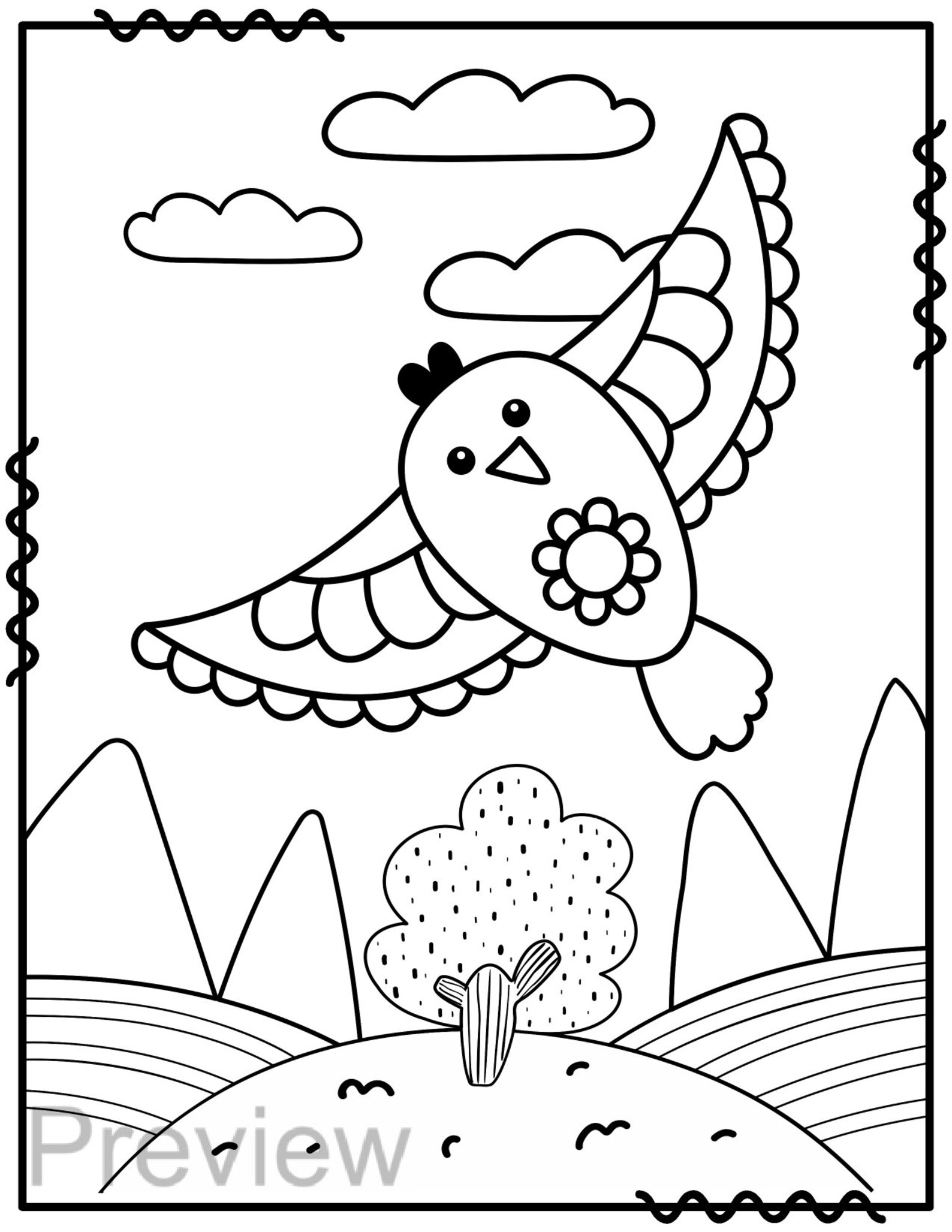 Birds Coloring Pages | Coloring Book for Kids | Printable Coloring ...