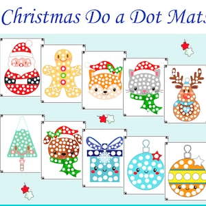 Christmas Do a Dot Mats | Printable Christmas Activities for Kids ...