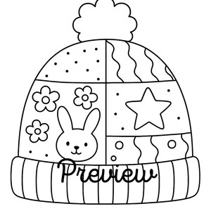 Winter Hat Paper Craft Printable | Kids Winter Activity | Instant ...