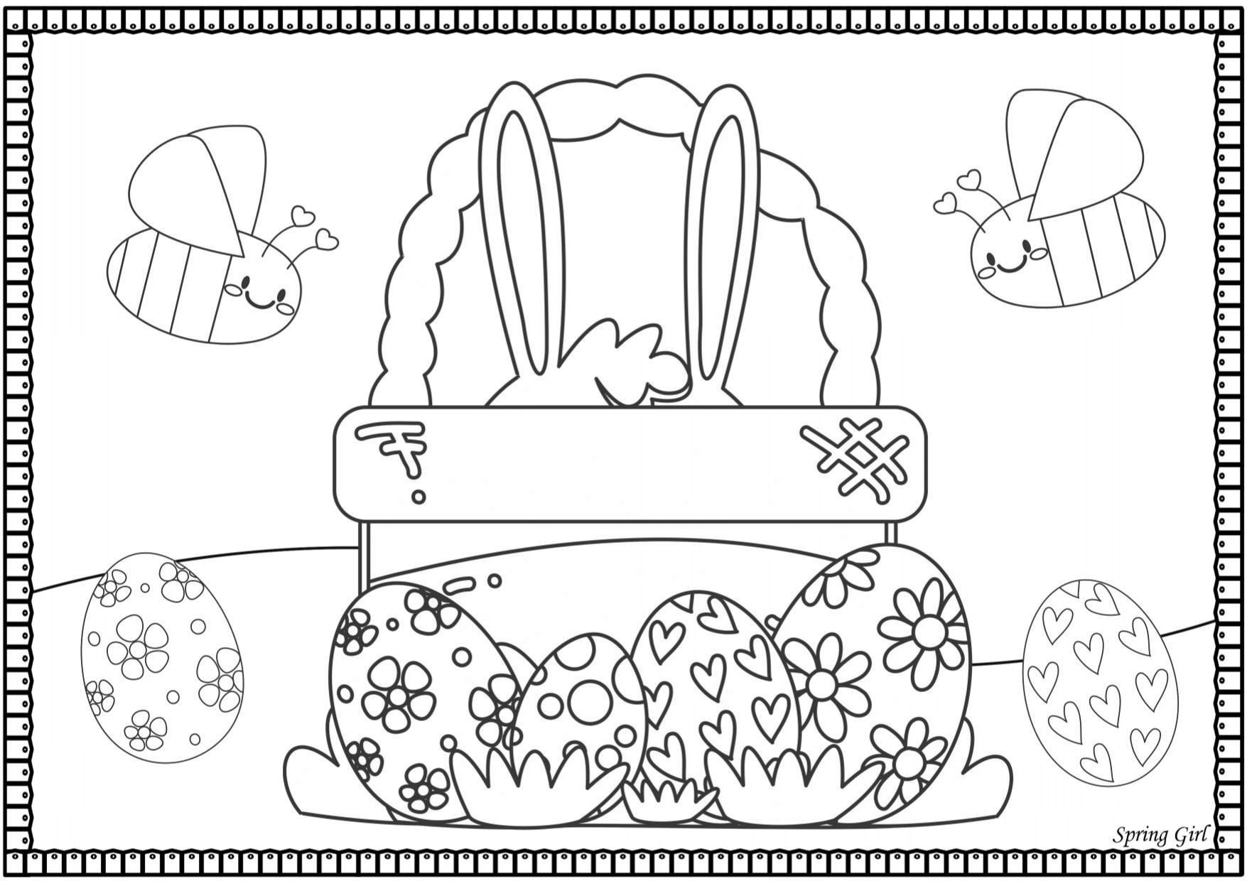 Easter Coloring Book | Printable Coloring Pages | Easter Kids ...
