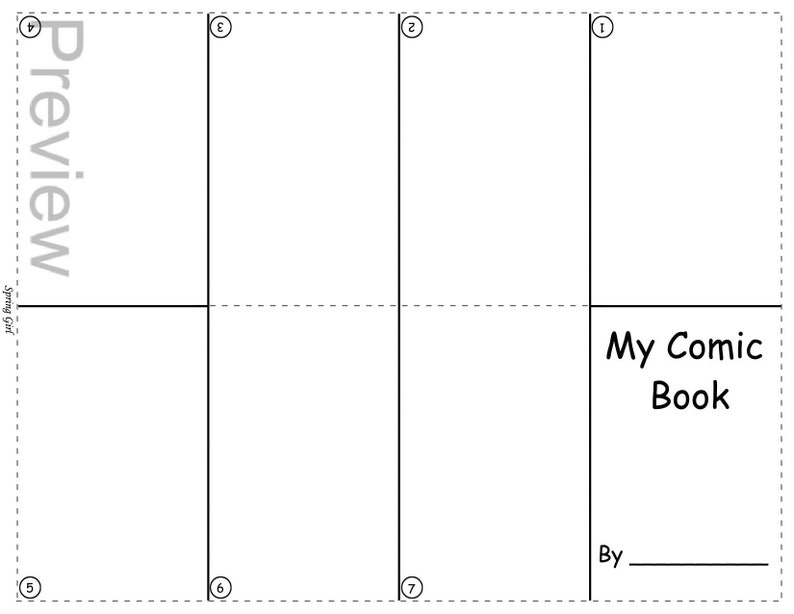 Comic Template for Kids | Create Your Own Comic Book | Printable PDF ...