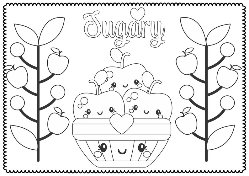 Apple Day: Coloring Pages | Printable Coloring Sheets for Kids | Fall ...