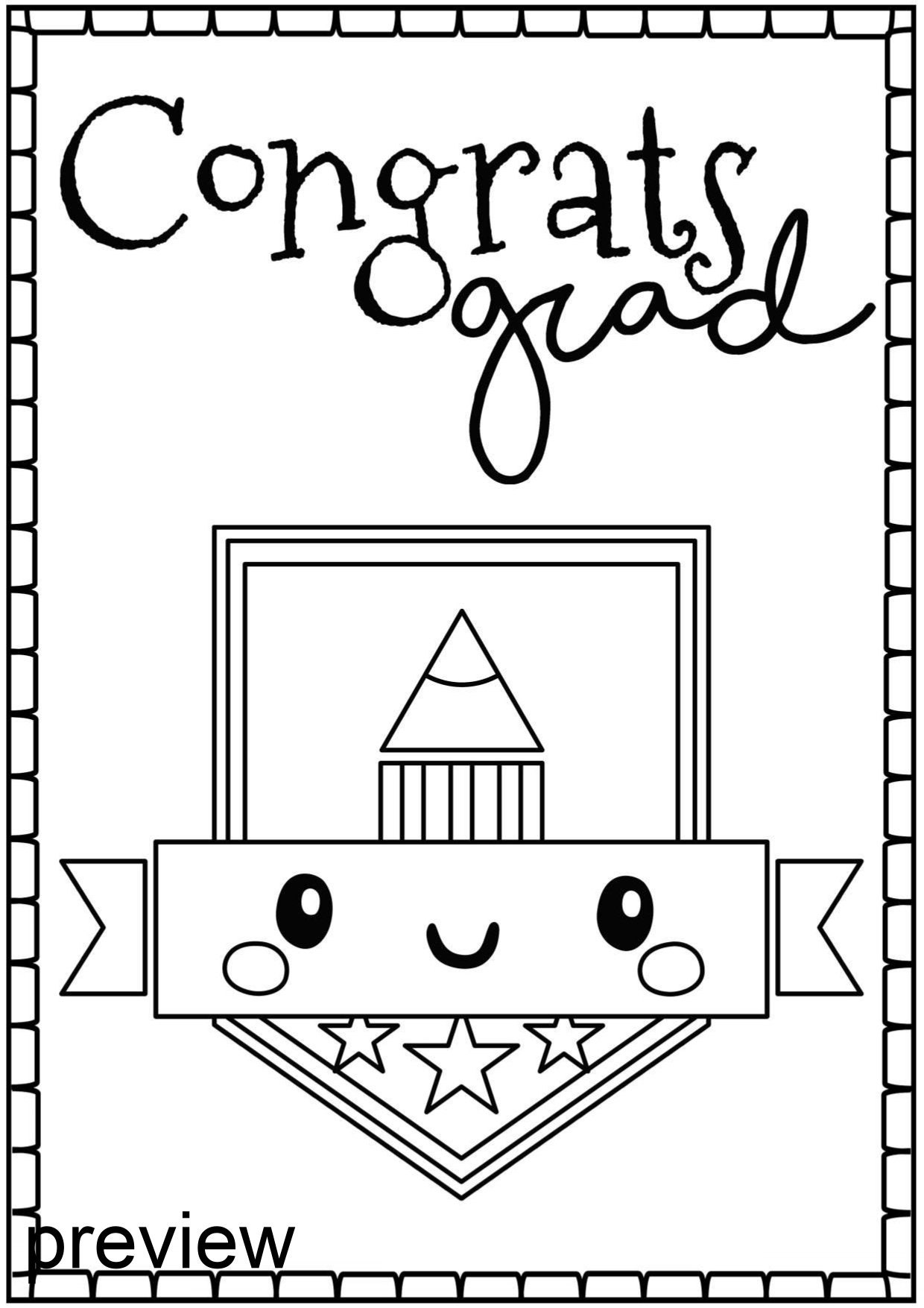 Graduation Kindergarten Coloring Pages | Printable Coloring Book ...