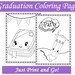 Graduation Kindergarten Coloring Pages Printable Coloring Book & Sheets ...