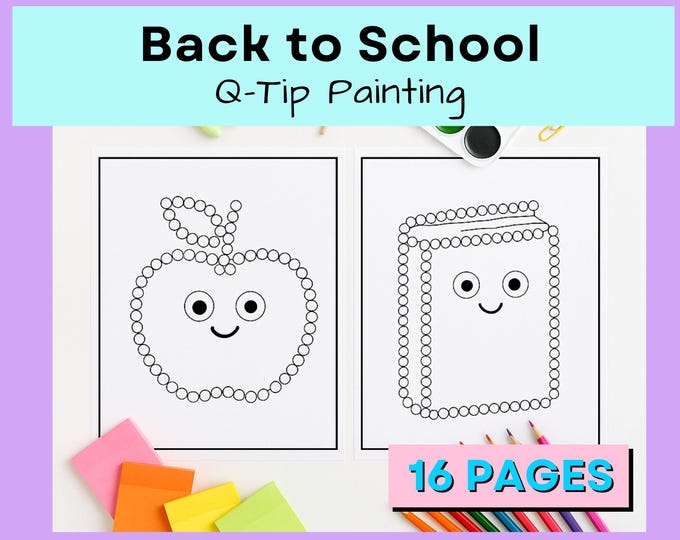 Spring Q-tip Tracing Sheets - Printable Preschool Worksheets for Fine ...