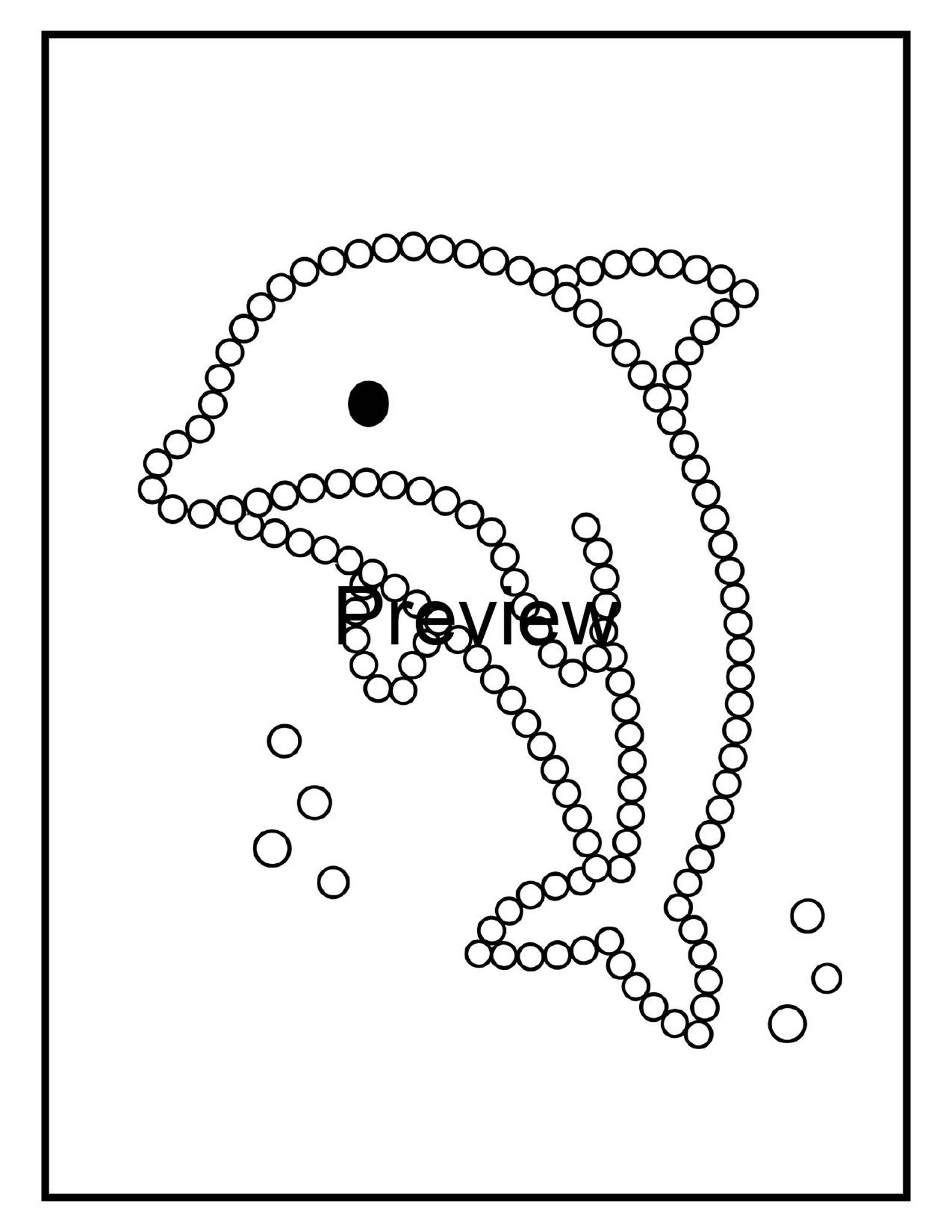 Q-tip Painting Worksheets | Ocean Animals Printable | Fine Motor ...