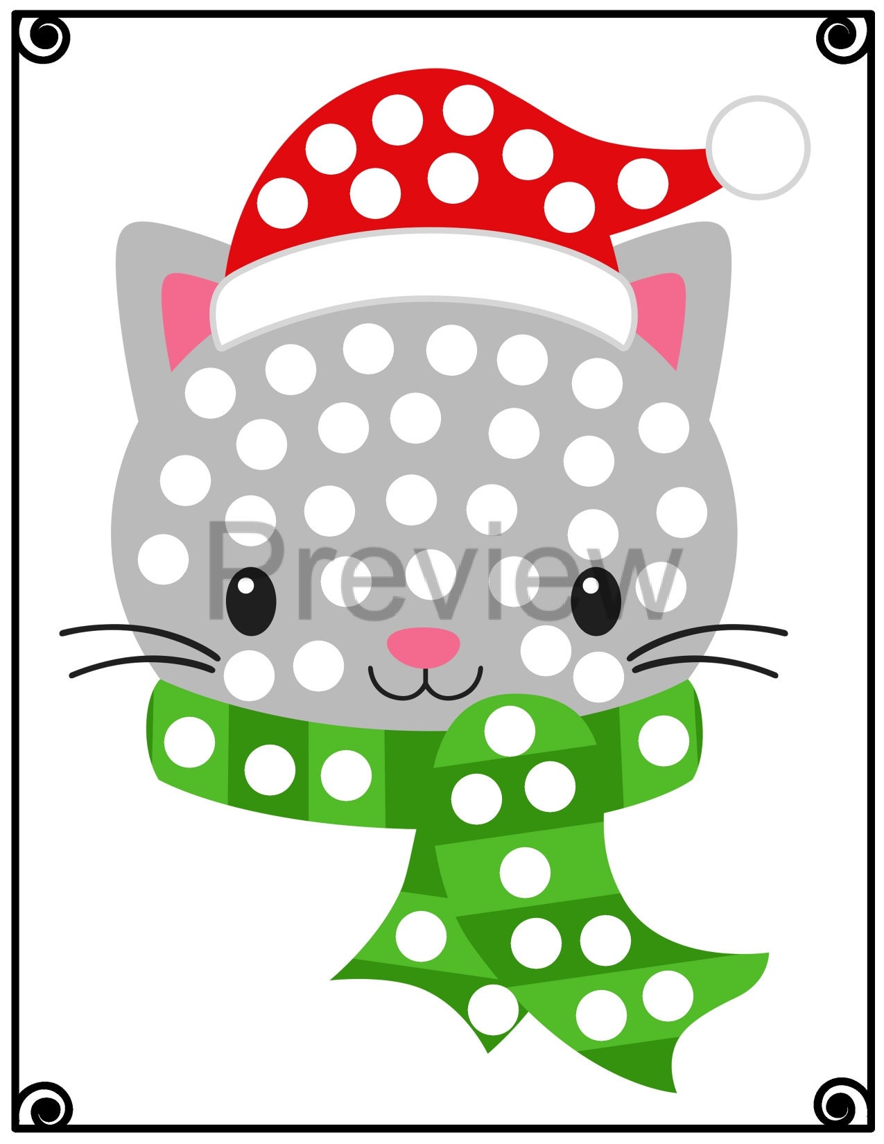 Christmas Do a Dot Mats | Printable Christmas Activities for Kids ...