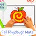 Apple and Pumpkin Playdough Mats | Fall Fine Motor Printable Activities ...
