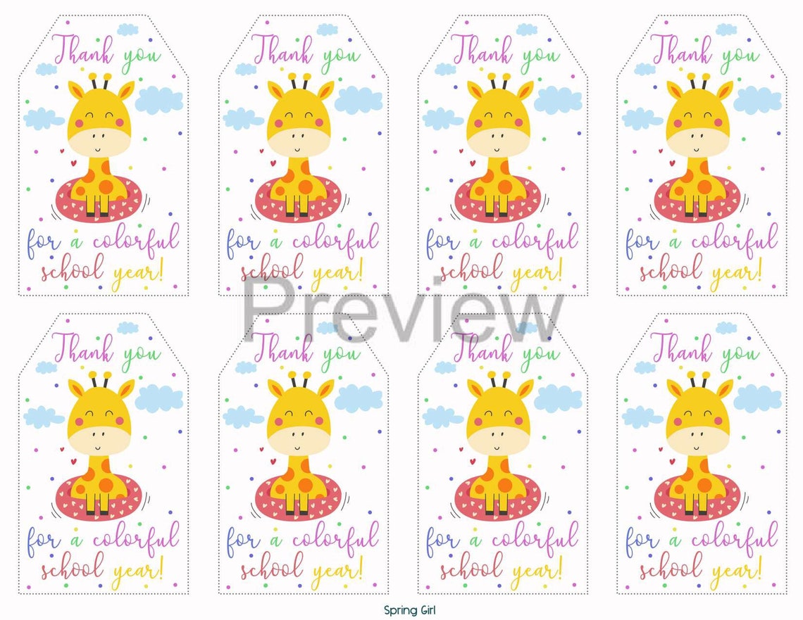 Last Day of School Gift Tags | End of School Gift Tags for Students ...