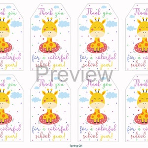 Last Day of School Gift Tags | End of School Gift Tags for Students ...