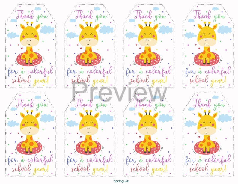 Last Day of School Gift Tags | End of School Gift Tags for Students ...