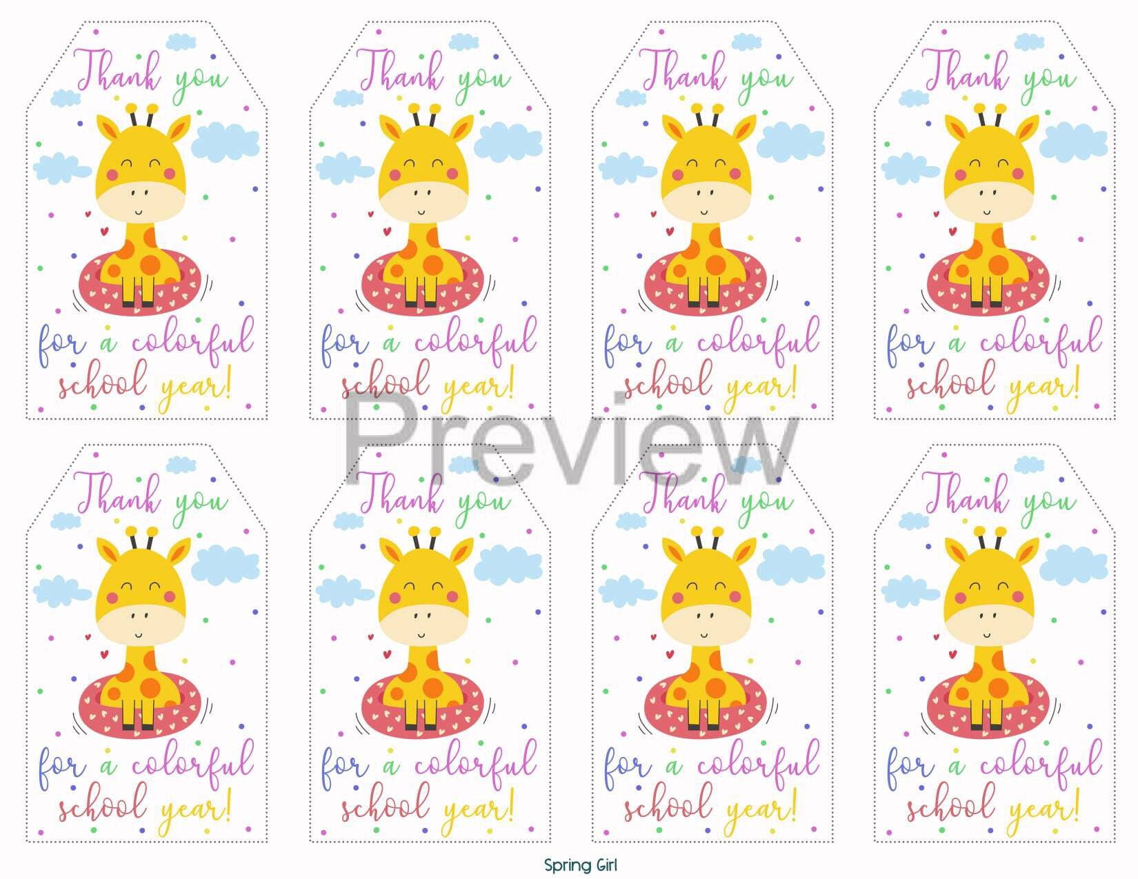 Last Day of School Gift Tags | End of School Gift Tags for Students ...