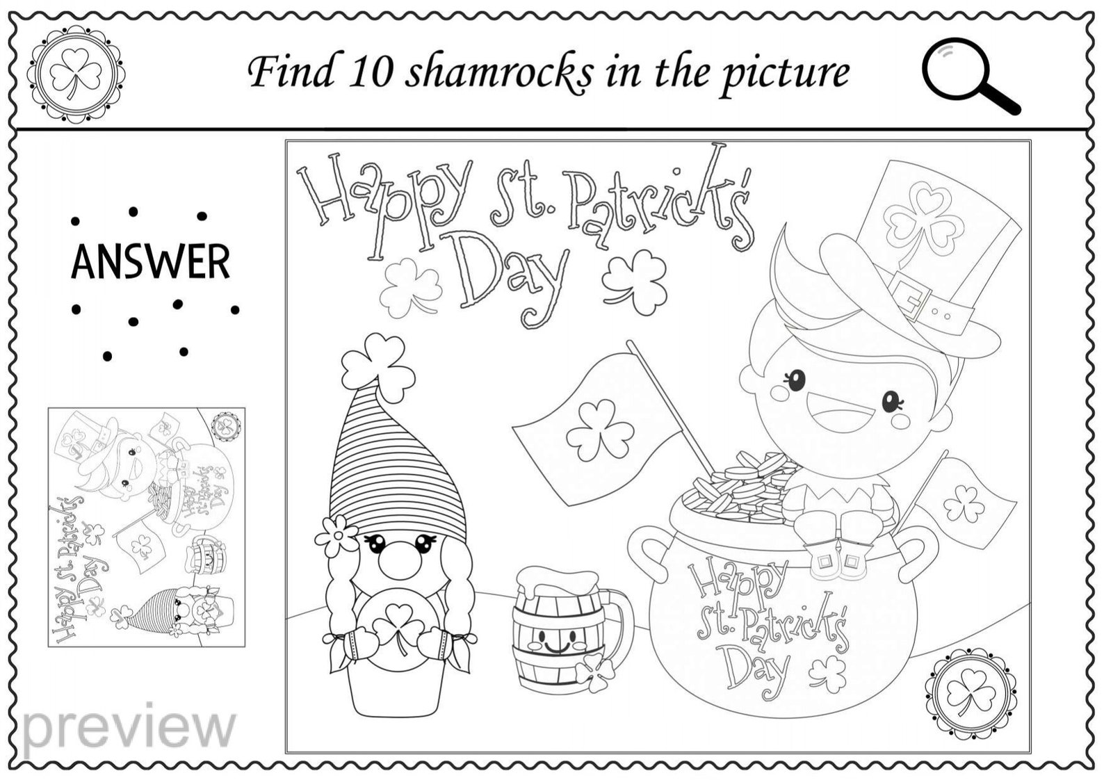 St. Patrick's Day Learning Pack, Activity Pack, Worksheets, Bundle ...