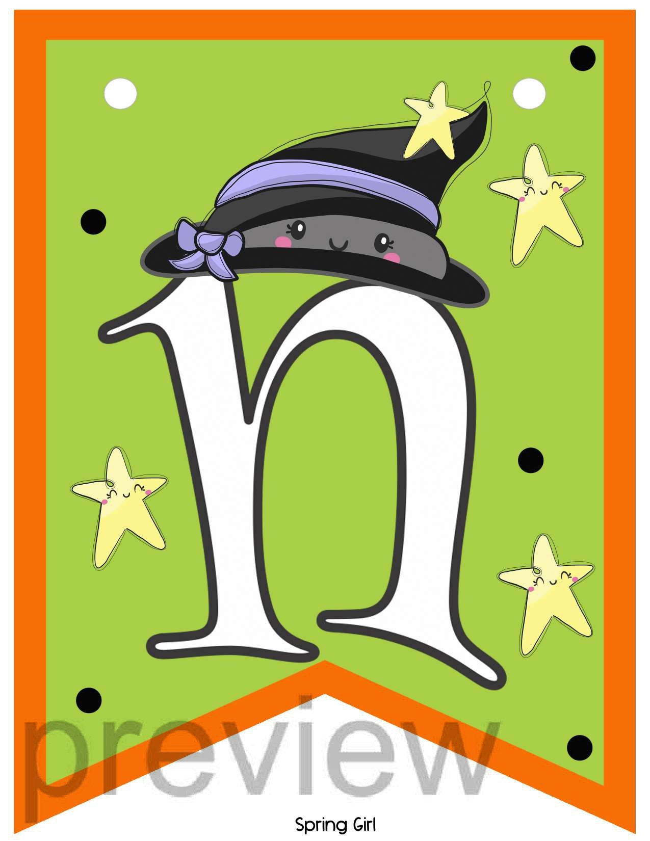 Halloween Printable Bunting Banner Halloween Party - Etsy