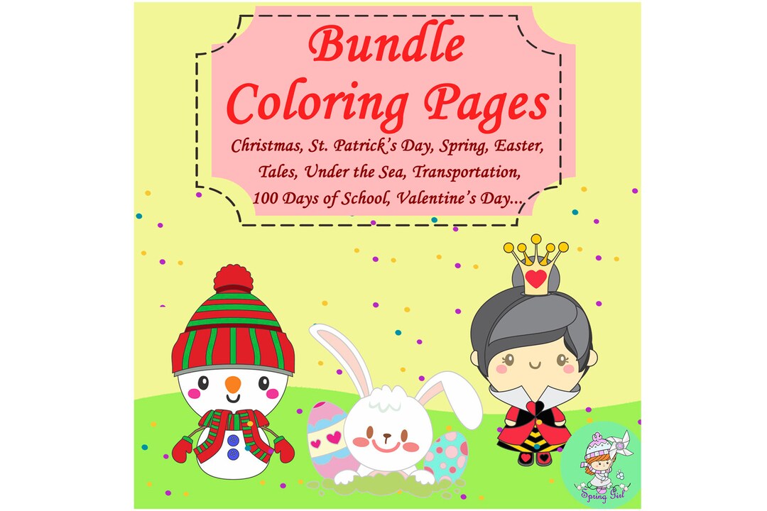 COLORING BOOK MEGA Bundle Printables Coloring Pages for Kids Christmas ...