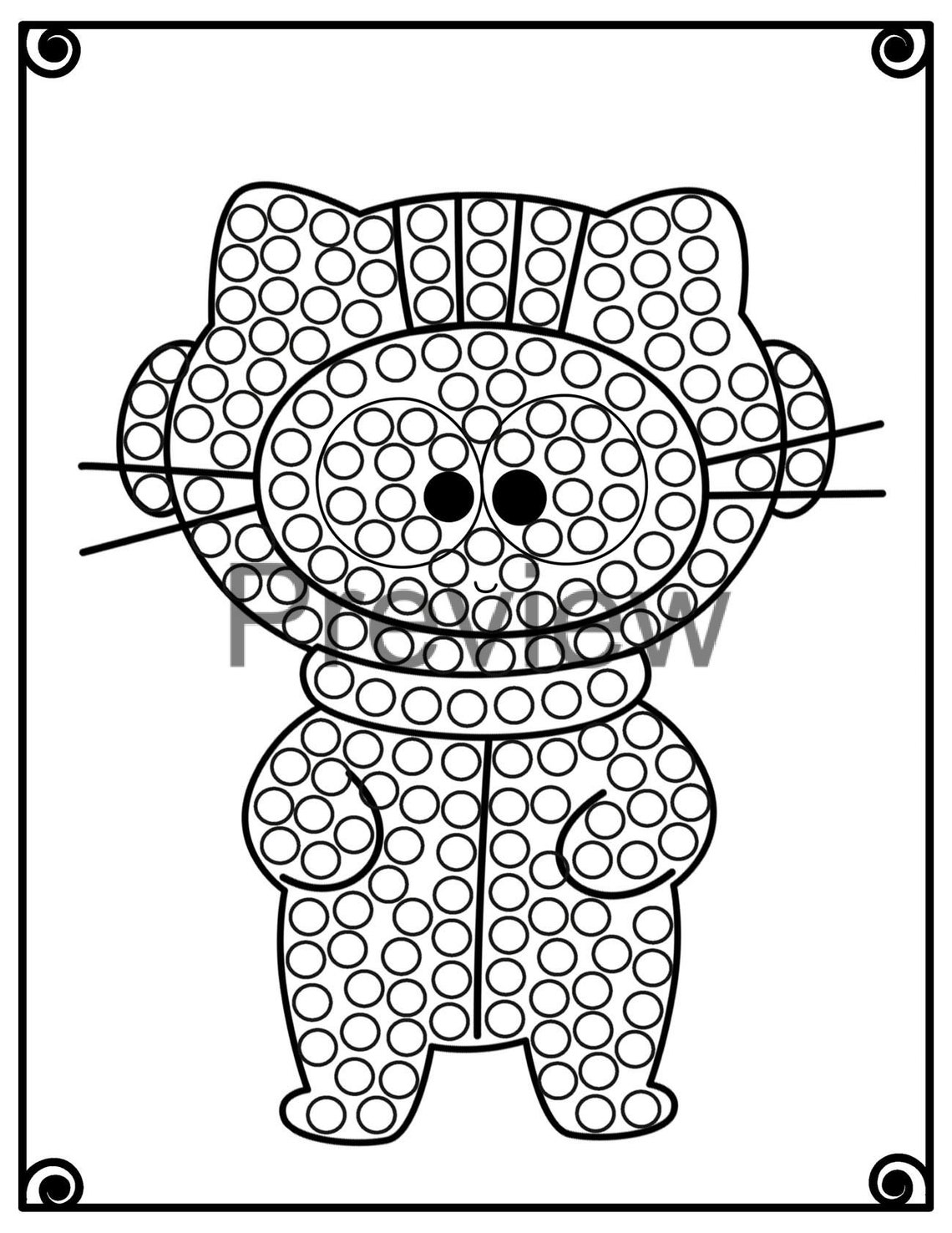 Space Activities for Kids Q-tip Dot Painting Worksheets for Kids Space ...