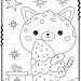 Christmas Animals Coloring Pages Printables for Kids | Winter Coloring ...