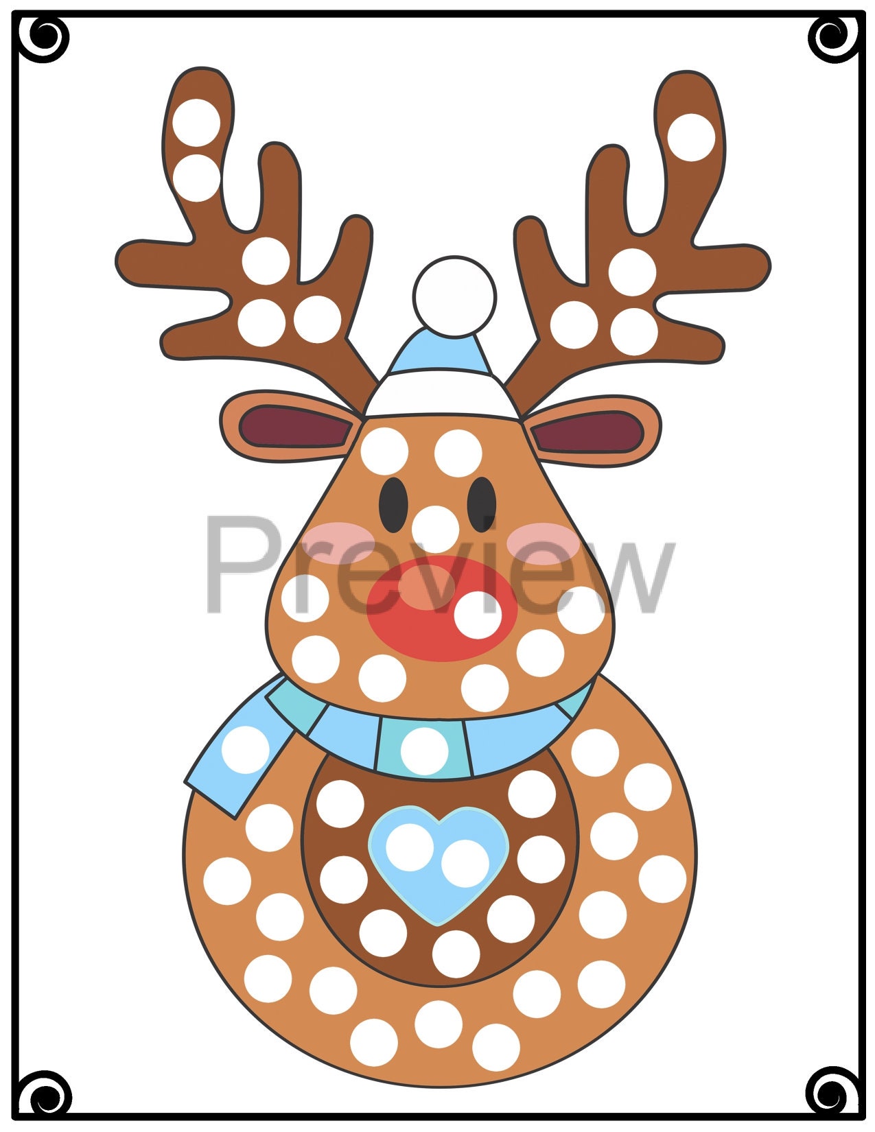 Christmas Do a Dot Mats Printable Christmas Activities for Kids Fine ...
