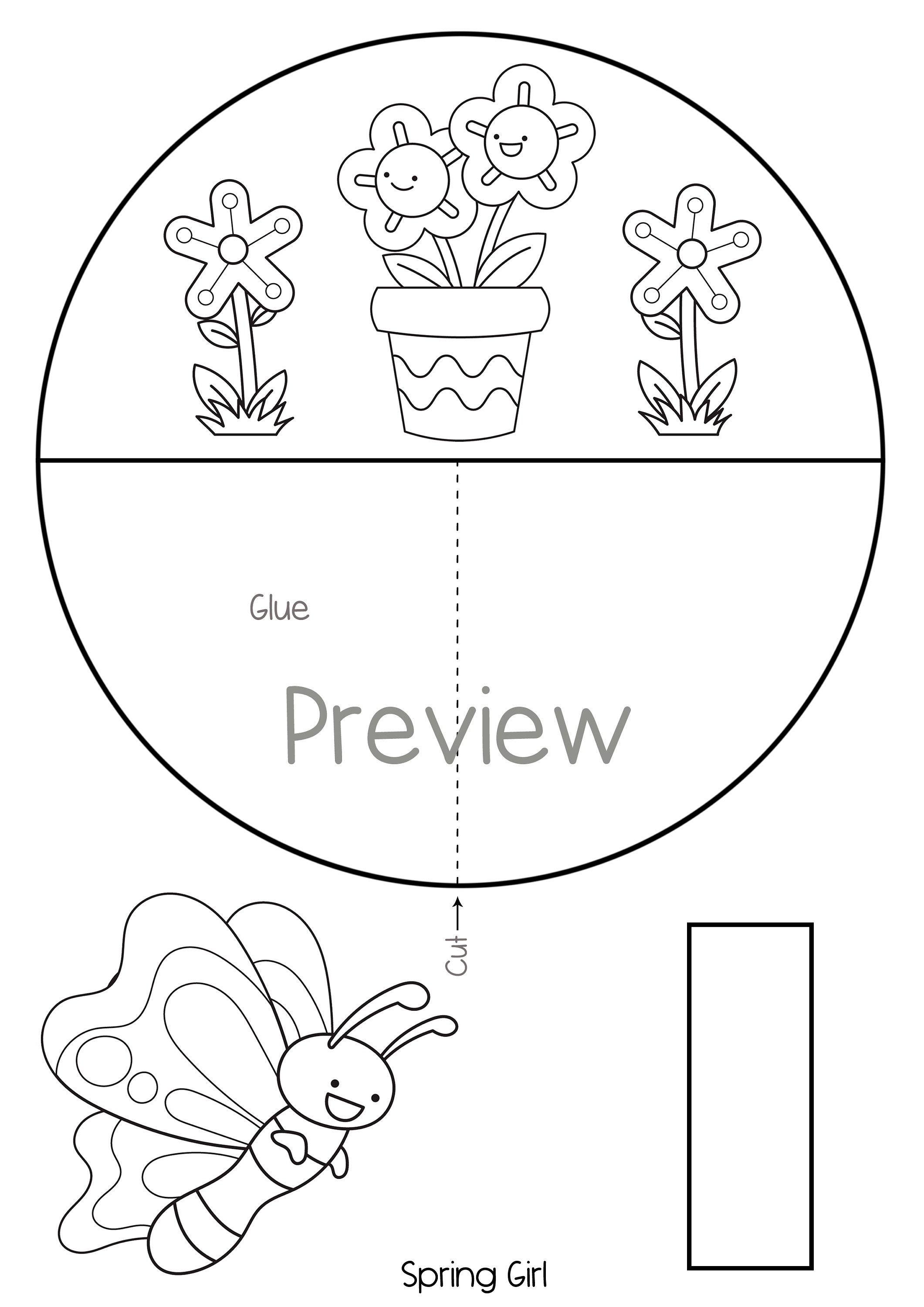 Paper Craft for Kids | Printable Spring DIY | Bugs Paper Craft ...