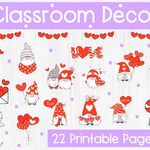 Valentine's Day Gnome Bulletin Board | | Valentine's Day Classroom ...