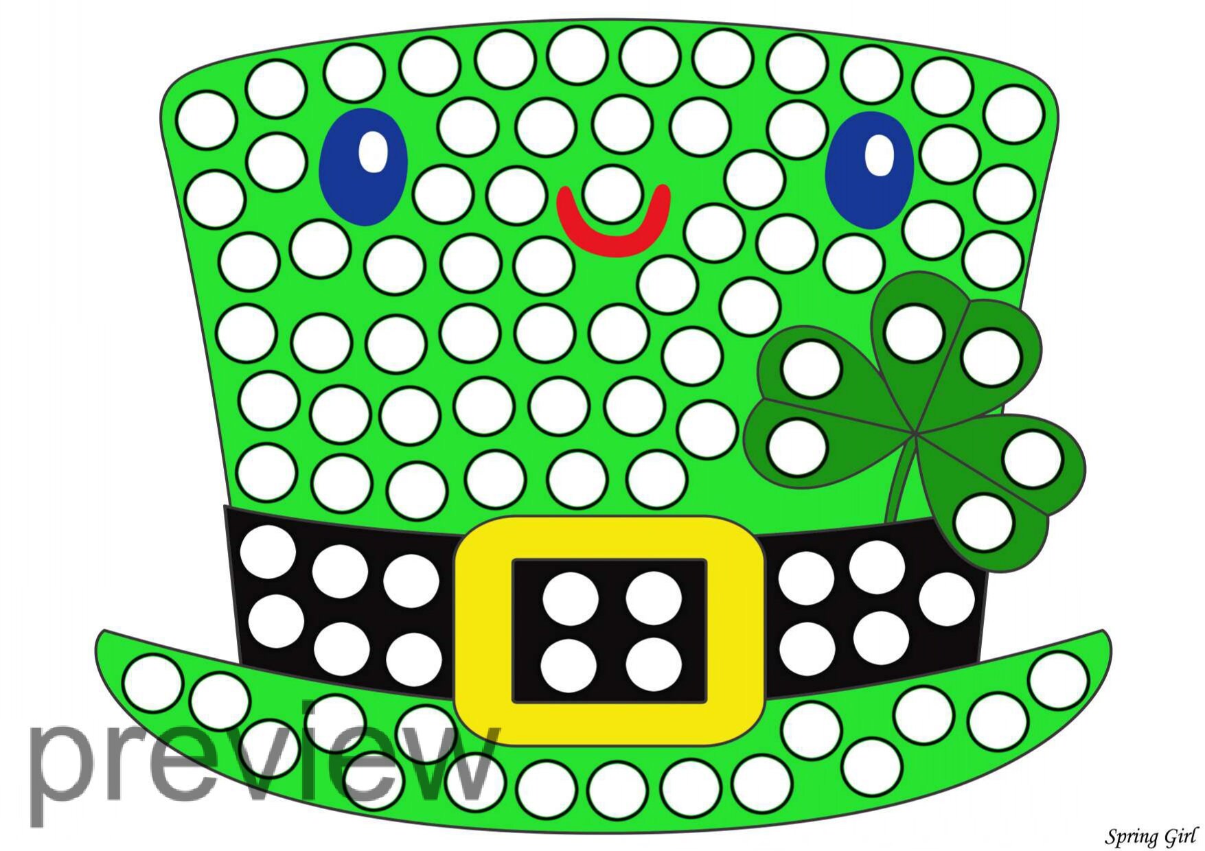 St. Patrick's Day Dot Marker Pages for Preschool and Kindergarten ...