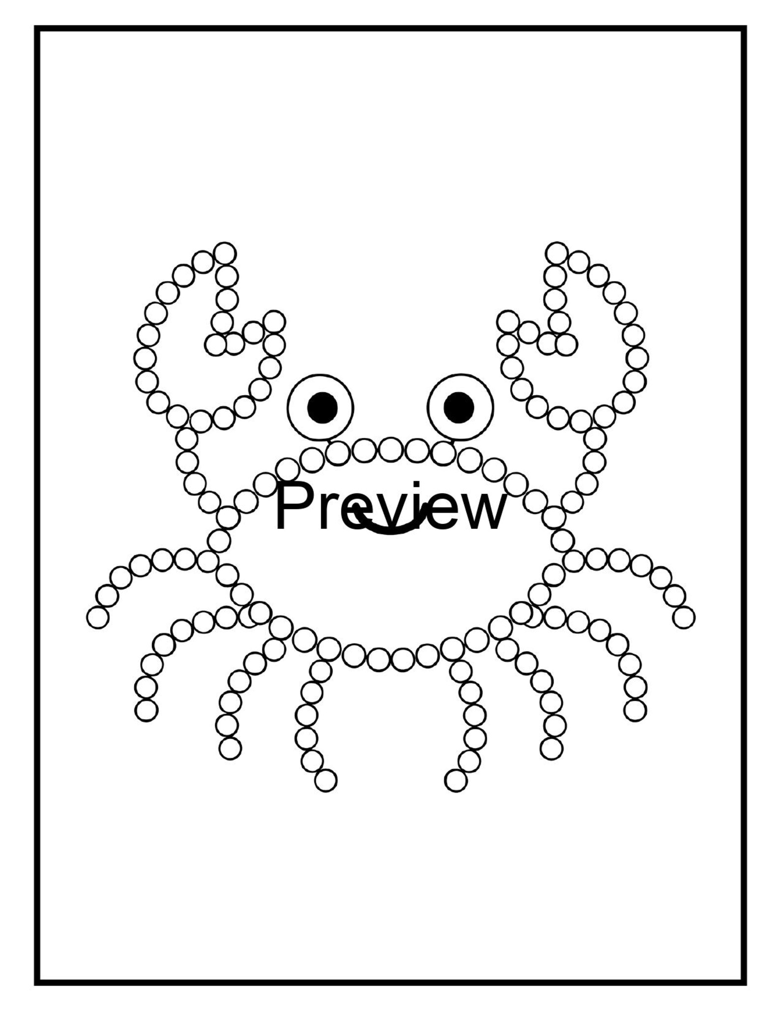 Q-tip Painting Worksheets | Ocean Animals Printable | Fine Motor ...
