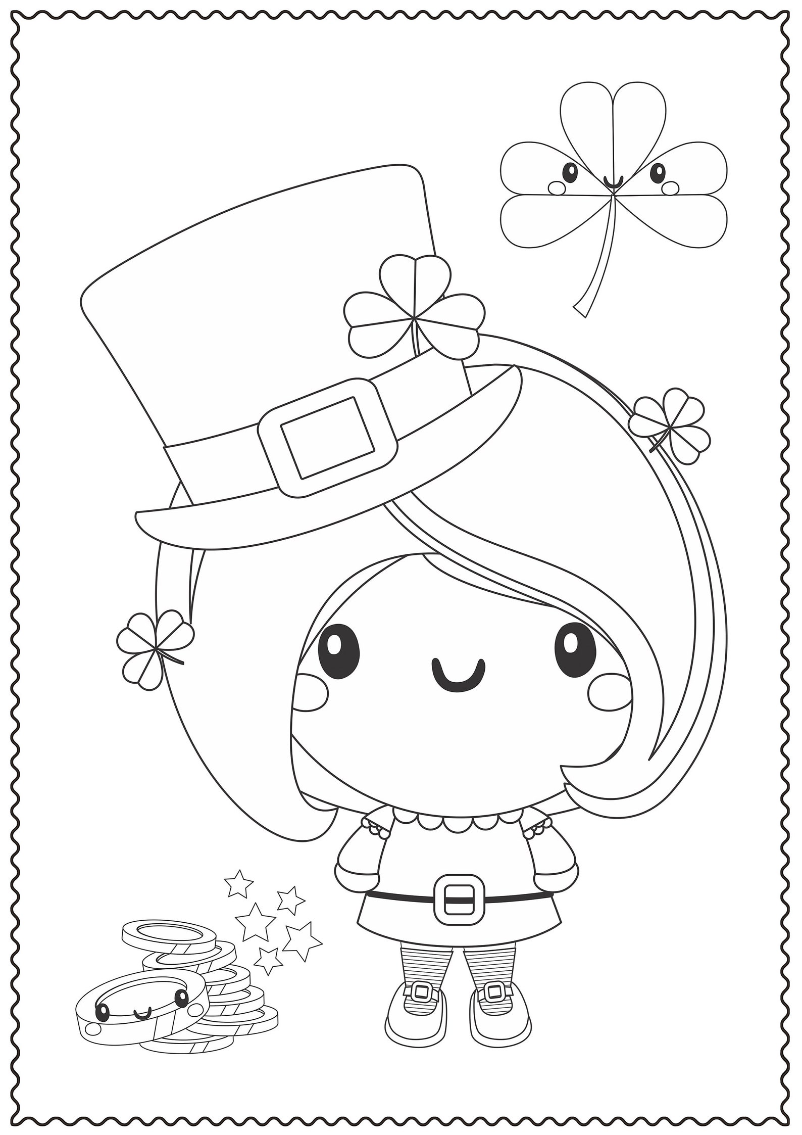 St Patrick's Day Coloring Pages for Kids | St Patricks Day Party Games ...