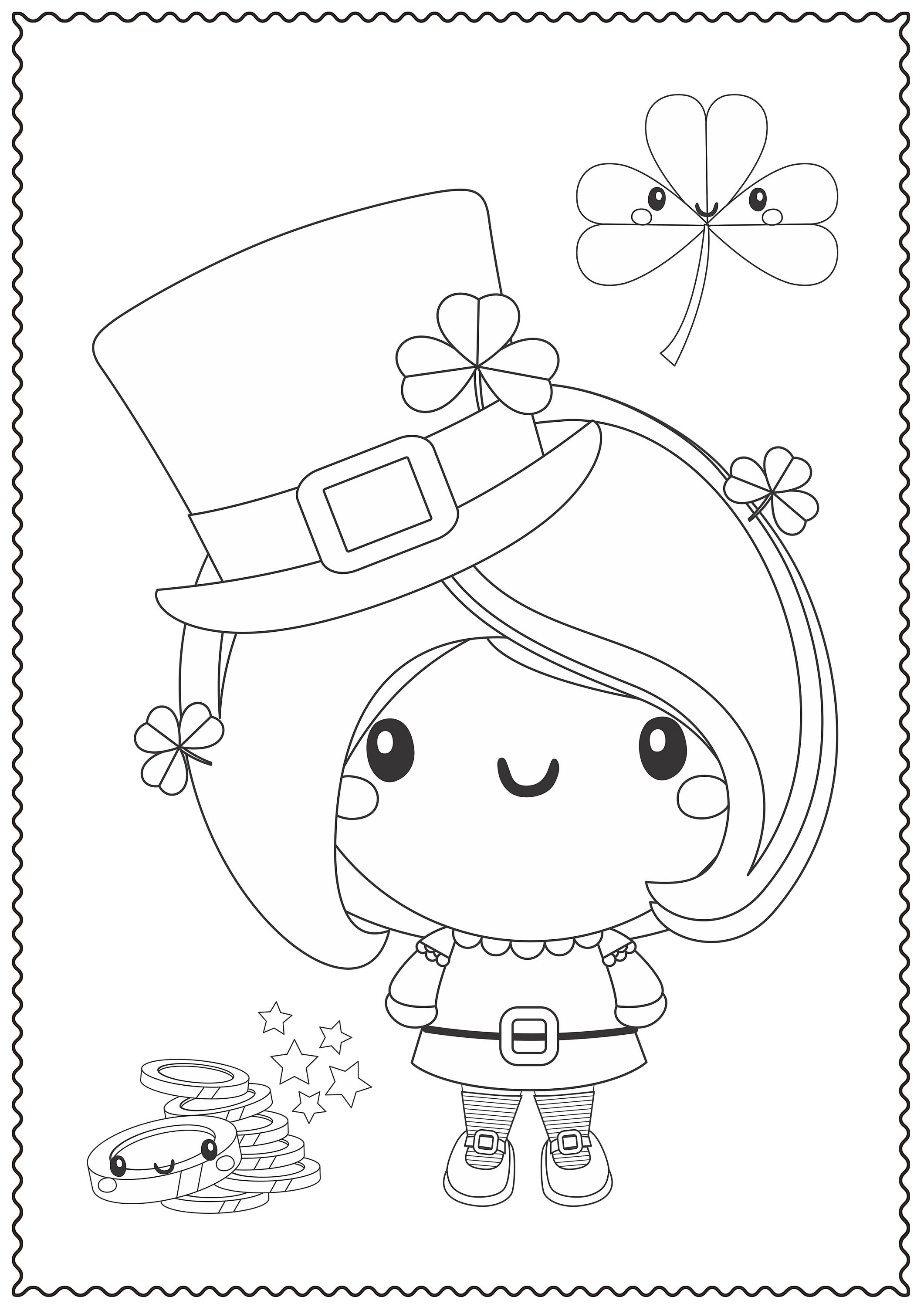 St Patrick's Day Coloring Pages for Kids | St Patricks Day Party Games ...