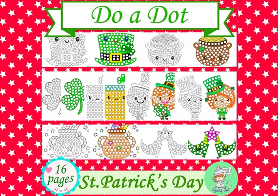St. Patrick's Day Dot Marker Pages for Preschool and | Etsy