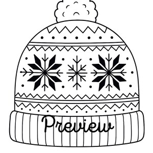 Winter Hat Paper Craft Printable | Kids Winter Activity | Instant ...