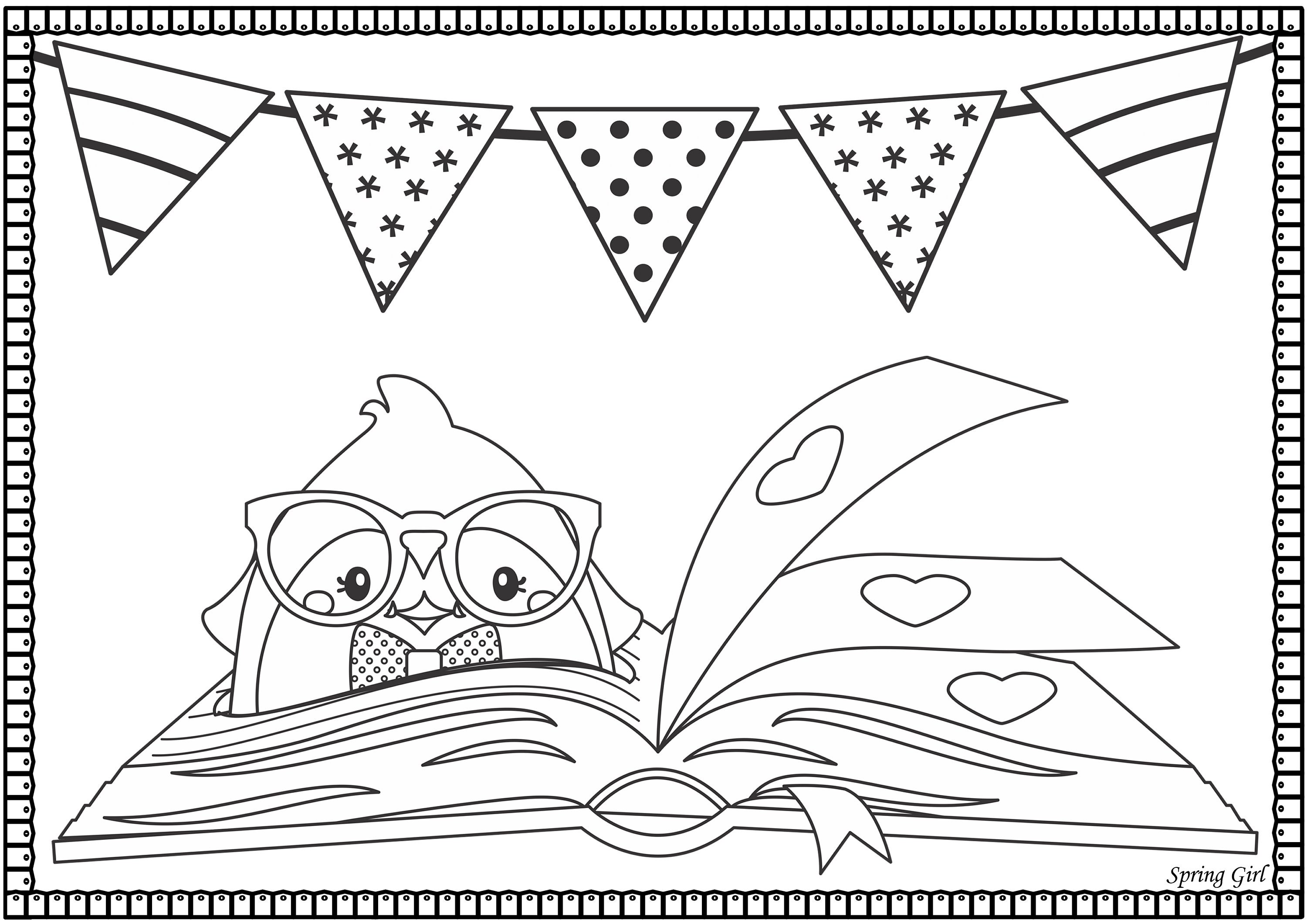 Back to School Coloring Book/pages - Etsy