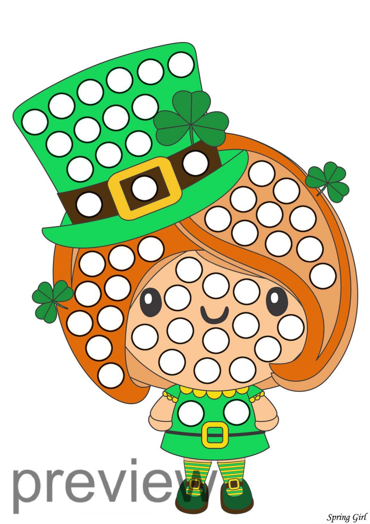 St. Patrick's Day Dot Marker Pages for Preschool and Kindergarten ...