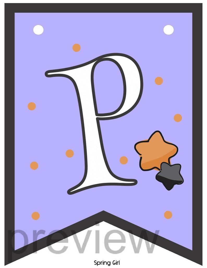 Halloween Printable Bunting Banner | Halloween Party Decoration ...