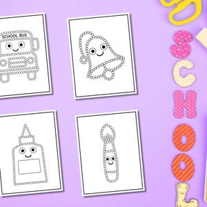 Q-tip Painting Worksheets | Back to School Dot Art for Preschool ...