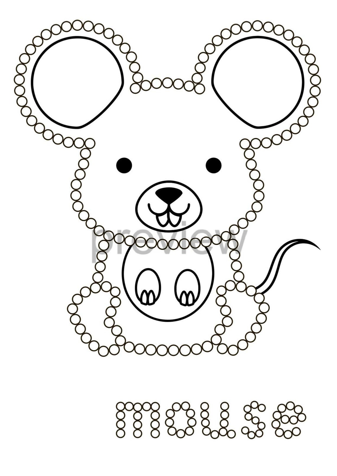 Q-tip Painting Worksheets Animals Dot Painting Do a Dot Worksheets ...