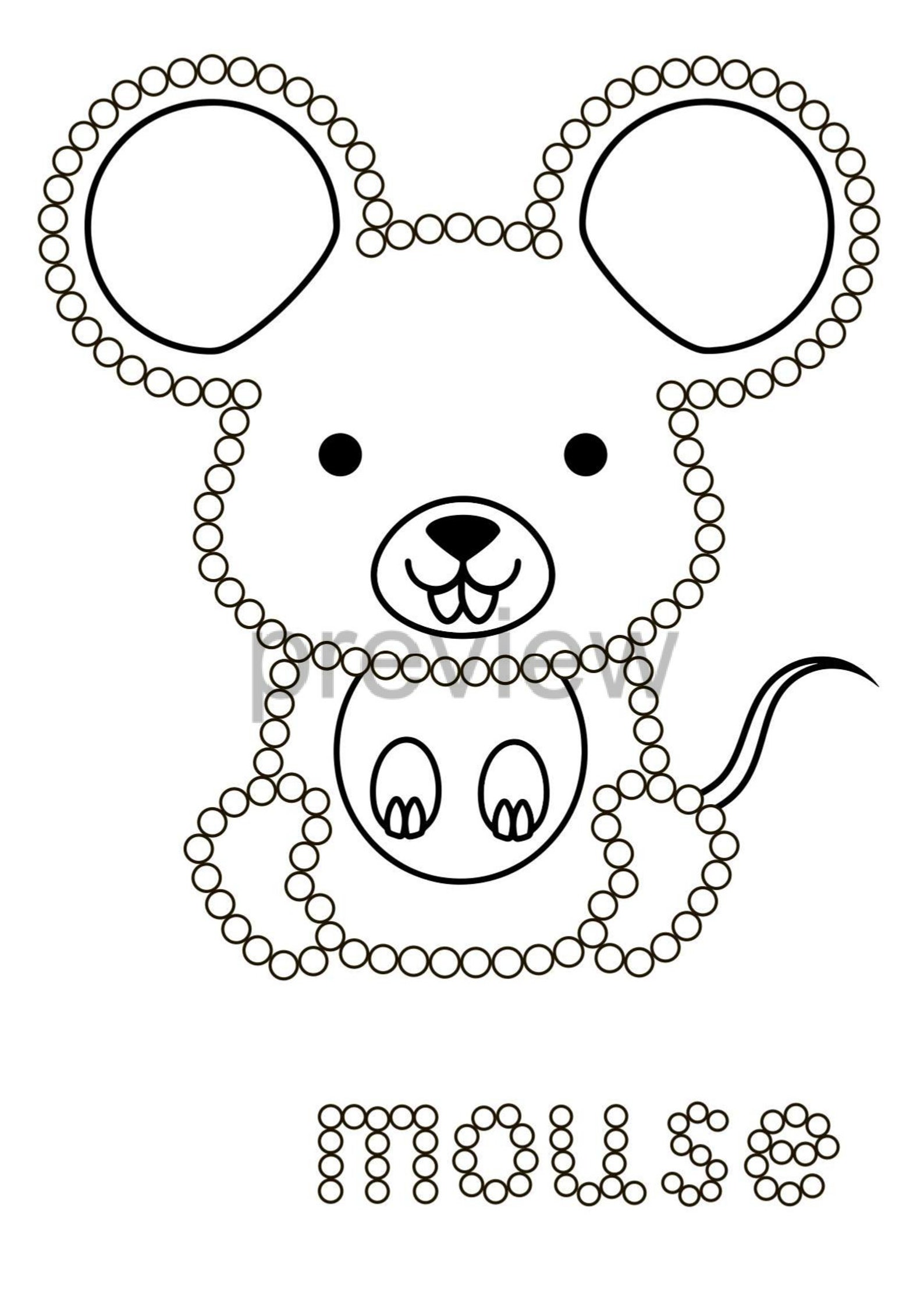 Q-tip Painting Worksheets | Animals Dot Painting | Do a Dot Worksheets ...