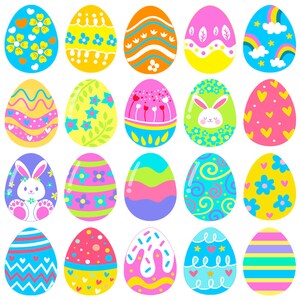 Easter Eggs Printable PDF File | Easter Classroom Decor | Easter Door ...