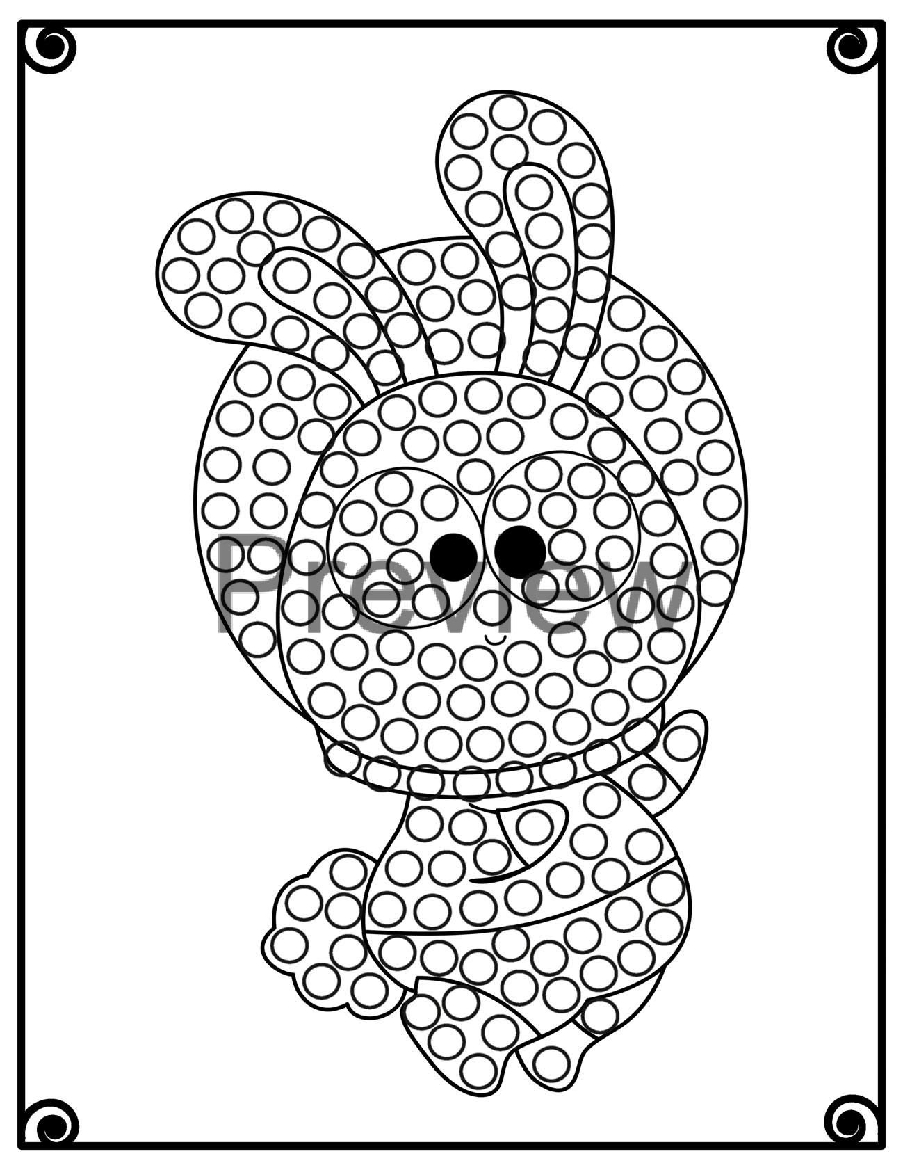 Space Activities for Kids | Q-tip Dot Painting Worksheets for Kids ...