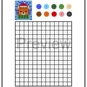 Christmas Mystery Pictures Printable | Color by Number Sheets | Math ...