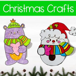 Christmas Printable Paper Craft Templates | Christmas Activities for ...