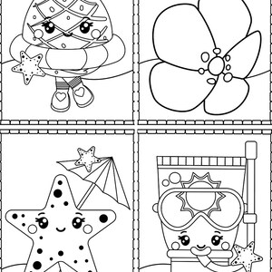 Summer Coloring Pages for Kids | Beach Coloring Book | Printable ...