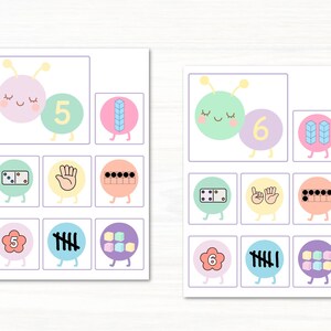 Printable Number Matching Activity | Numbers 1-10 Spring Cards ...