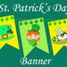 St. Patrick’s Day Decorations Printable Banner | Shamrock Printable ...