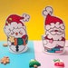 Christmas Paper Crafts | Printable 3D Santa Craft | Snowman Paper Craft ...